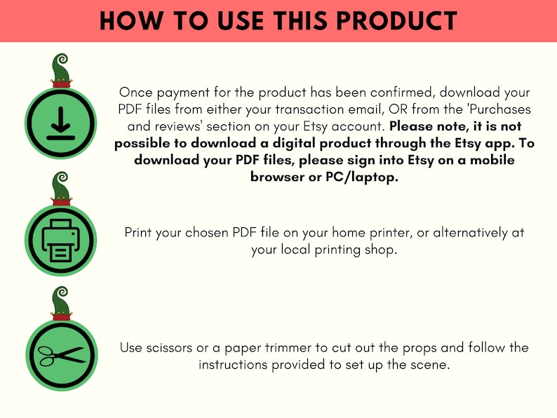 Printable Elf Let's Take an Elfie Props, Christmas Elf Selfie Scene ...