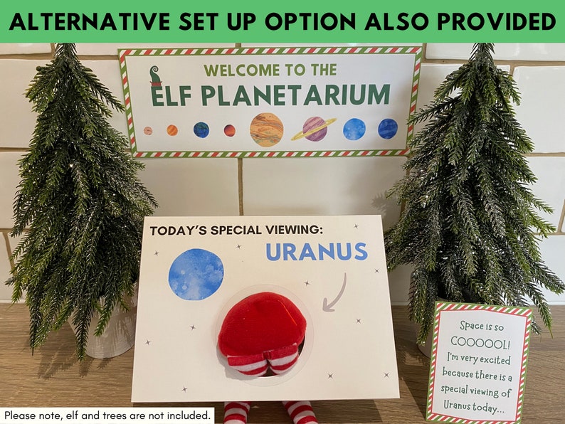 Printable Elf Planetarium Props, Elf Uranus Props, Elf Science Props ...