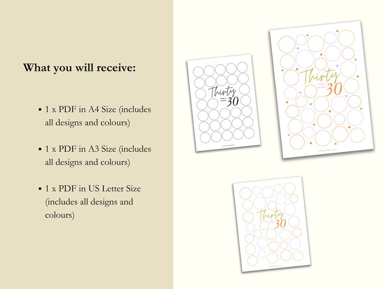 Thirty Before 30 Bucket List Printable PDF 30 Before 30 - Etsy