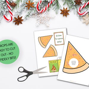 Printable Elf Pizza Party Props, Elf Pizza Night Scene, Christmas Elf ...