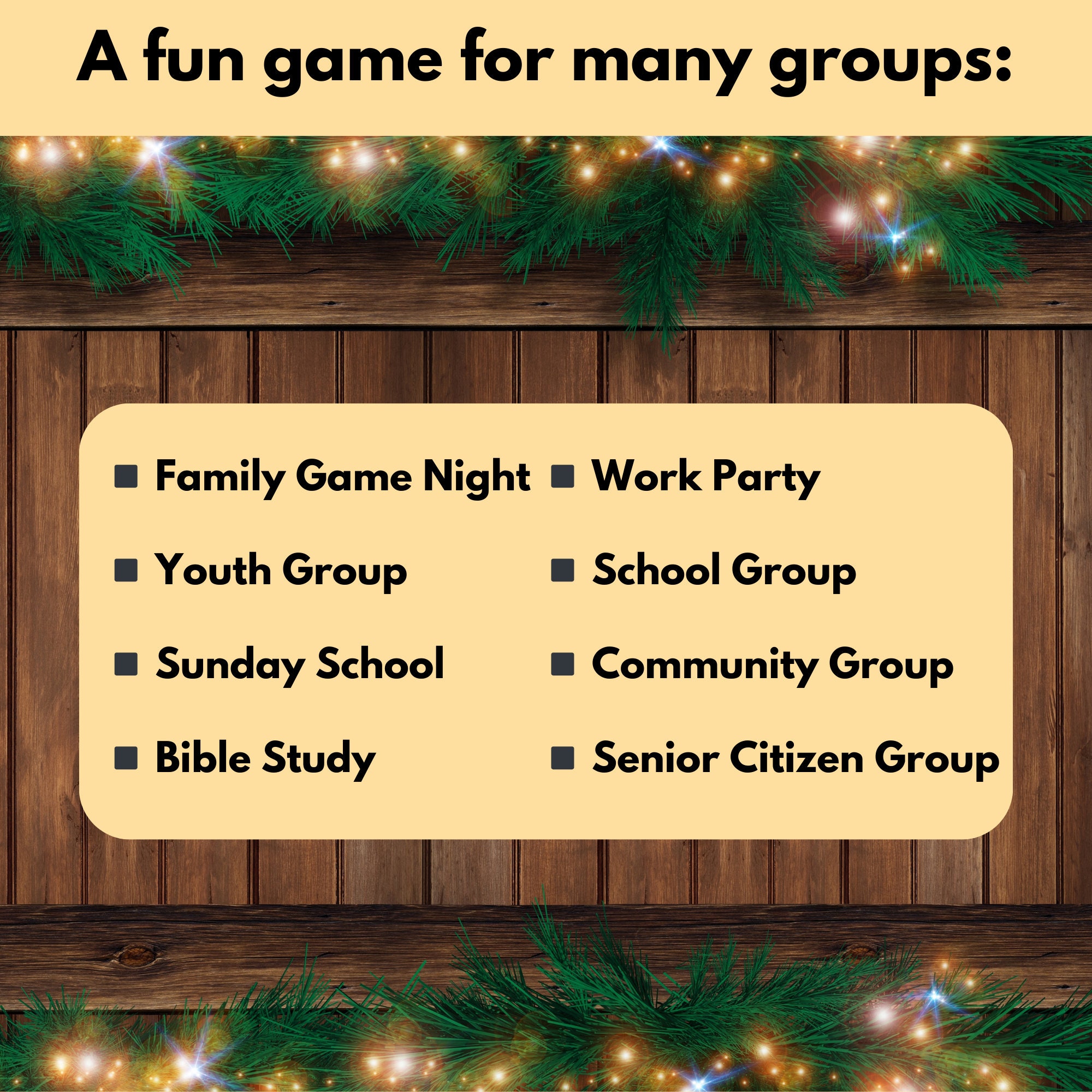 Christmas Trivia Night, Family Reunion Game Night, Printable Bible ...