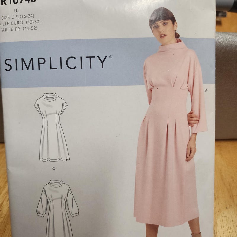 Funnel Neck Dress - Etsy