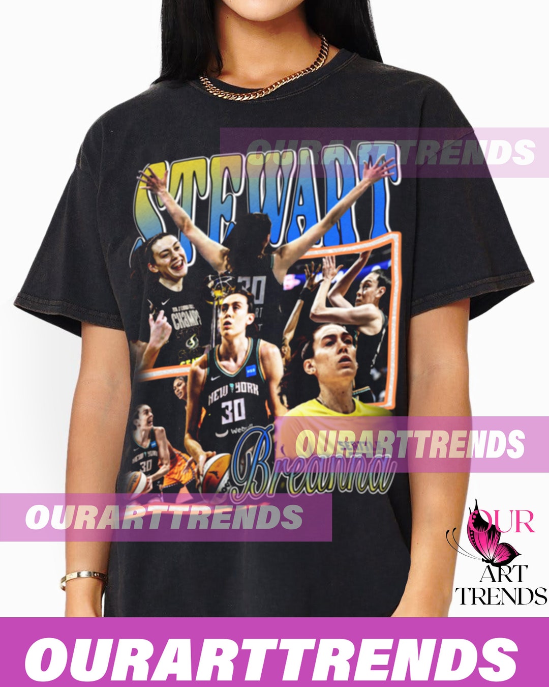Breanna Stewart Tshirt Basketball Player MVP Slam Dunk Merchandise ...