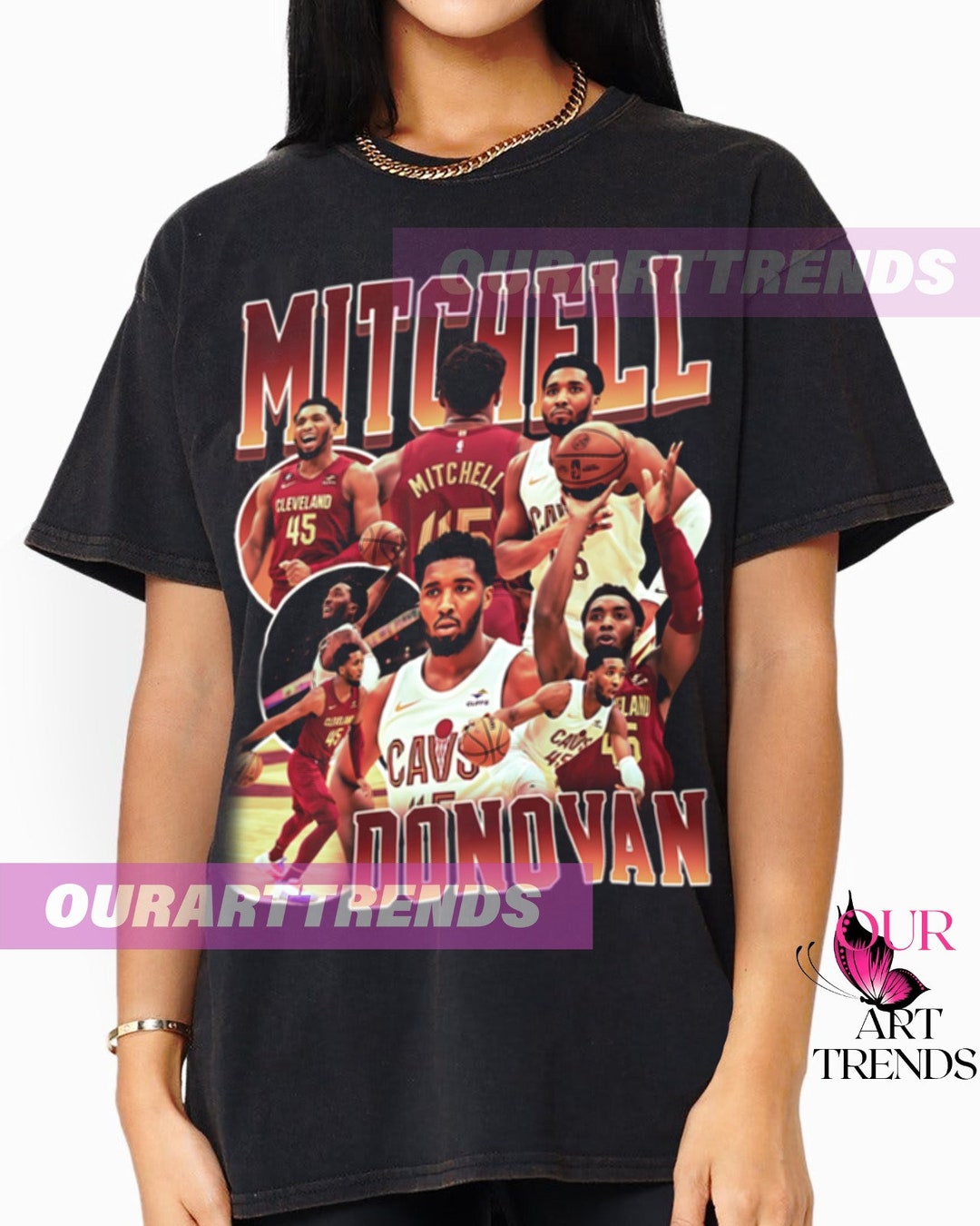 Donovan Mitchell T-shirt Basketball Player MVP Slam Dunk Merchandise ...