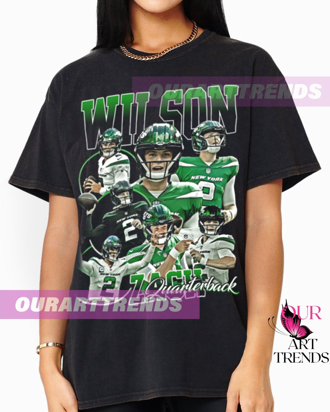 Limited Zach Wilson Vintage #2/quarterback 90s Homage Retro Classic ...