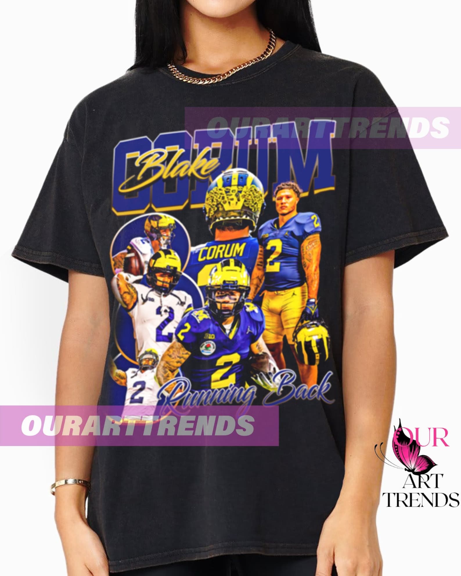 Blake Corum Vintage 90s Homage Retro Classic Graphic Tee Bootleg Best ...