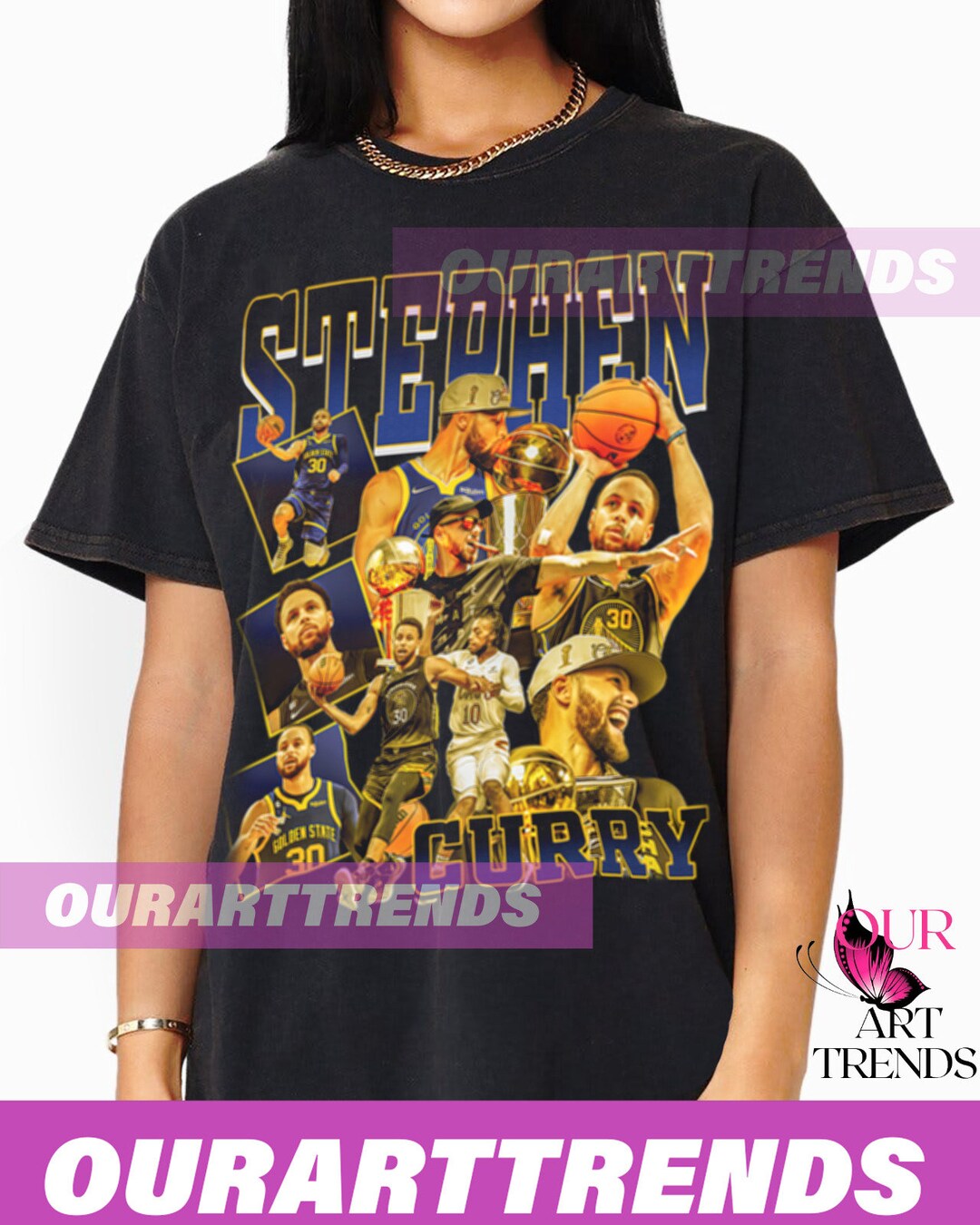 Stephen Curry T-shirt Basketball Player MVP Slam Dunk Merchandise ...