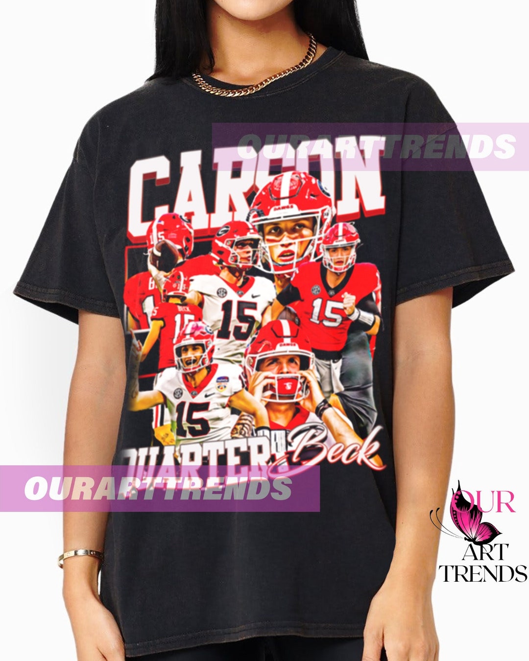 Carson Beck Vintage 90s Homage Retro Classic Graphic Tee Bootleg Best ...