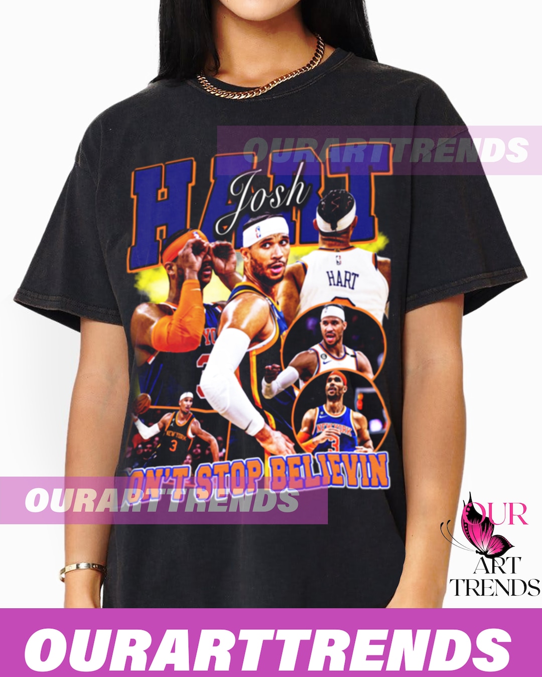 Retro Josh Hart T-shirt Basketball Player MVP Slam Dunk Merchandise ...