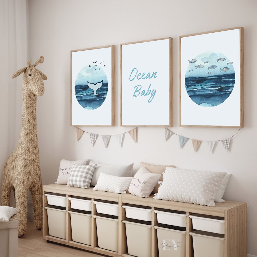 Boho Surf Gallery Wall Art Set of 3 Prints Surf Nursery Decor boho ...