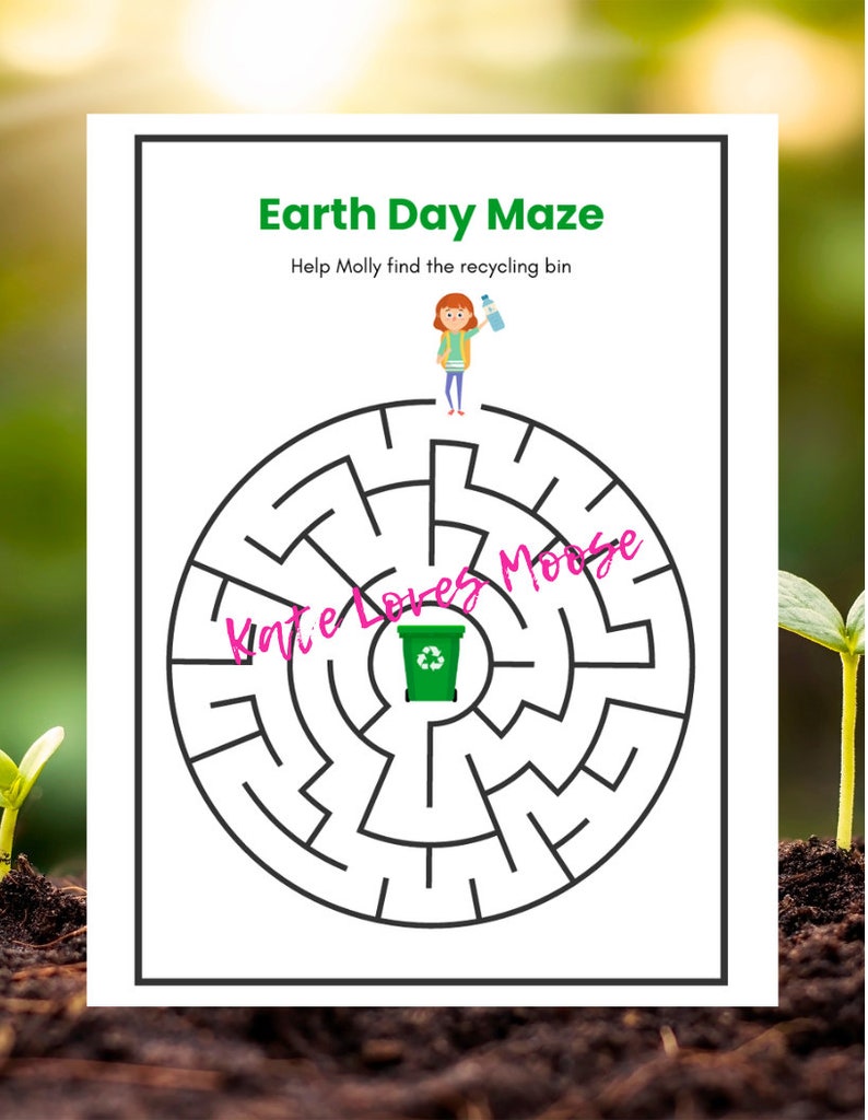 Earth Day Printable PDF, Preschool and Kindergarten Earth Day Activity ...