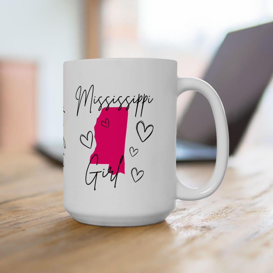 Personalized and Chic Mississippi Mug - 15 Ounce Statement Mug - Etsy