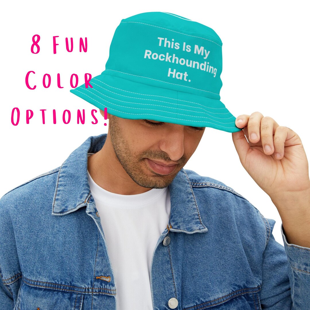 Funny Rockhounding Bucket Hat: Rock Lover Gift - Etsy