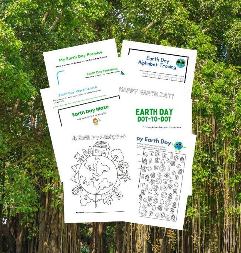 Earth Day Printable PDF, Preschool and Kindergarten Earth Day Activity ...