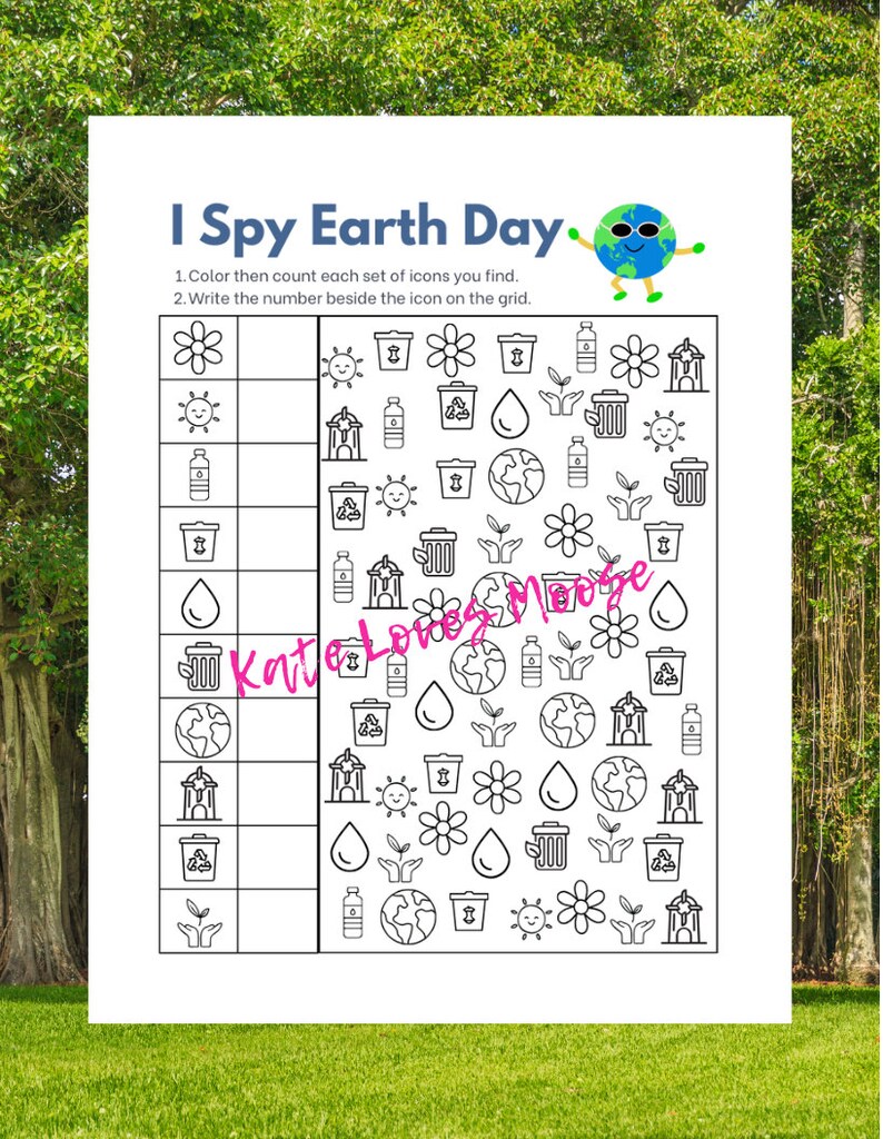 Earth Day Printable PDF, Preschool and Kindergarten Earth Day Activity ...