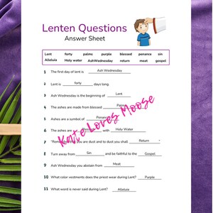 Nurture Faith and Fun With a Bundle of Lenten Printables for Older Kids ...