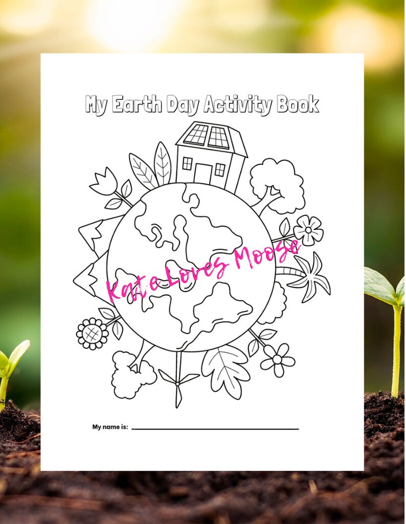 Earth Day Printable PDF, Preschool and Kindergarten Earth Day Activity ...
