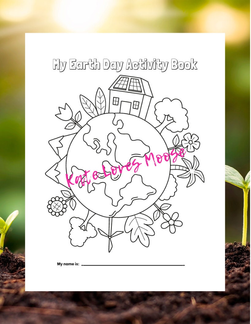 Earth Day Printable PDF, Preschool and Kindergarten Earth Day Activity ...