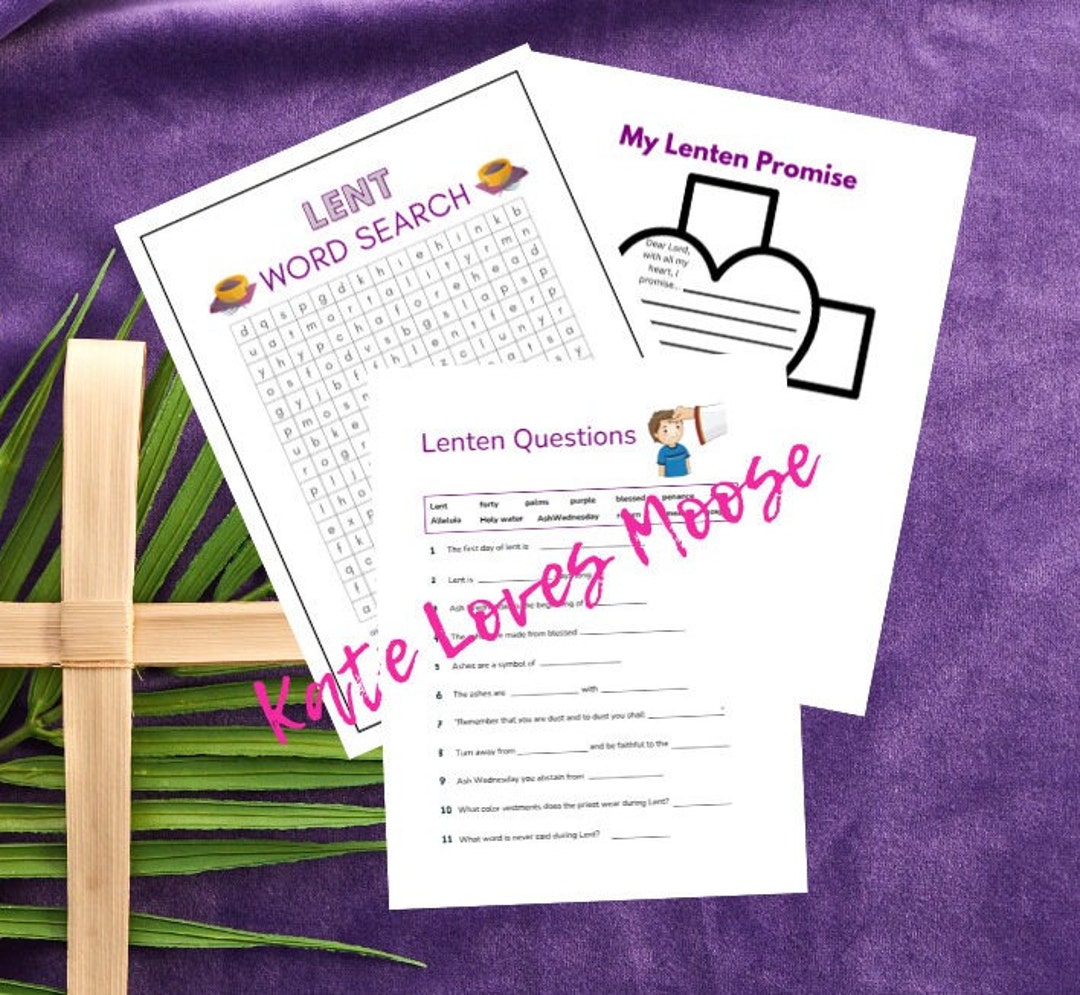 Nurture Faith and Fun With a Bundle of Lenten Printables for Older Kids ...