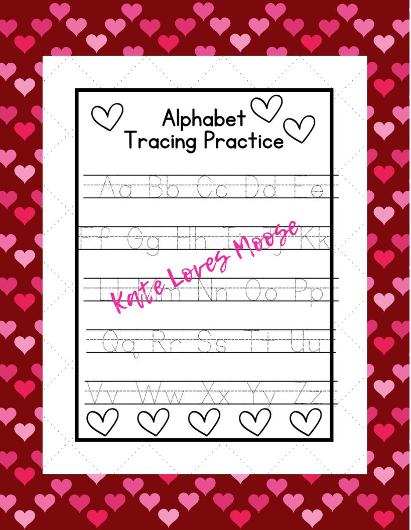 Printable Kids Valentine Activity Pages, Set of 6, Pre-school and ...