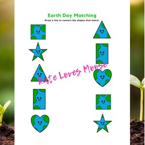 Earth Day Printable PDF, Preschool and Kindergarten Earth Day Activity ...