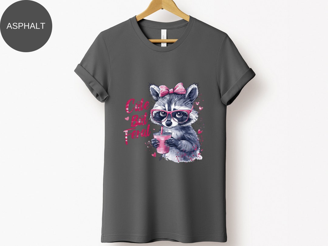 Raccoon Graphic T-shirts, Raccoon Tee,raccoon Moon Tshirt, Funny Raccon ...