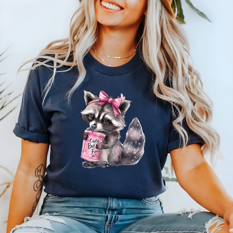 Raccoon Graphic T-shirts, Raccoon Moon Tshirt, Raccoon Shirt, Tshirt ...