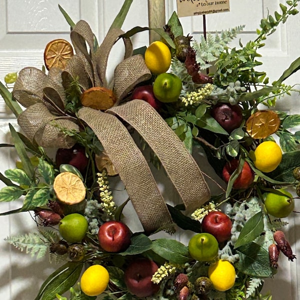 Fruit Wreath - Etsy