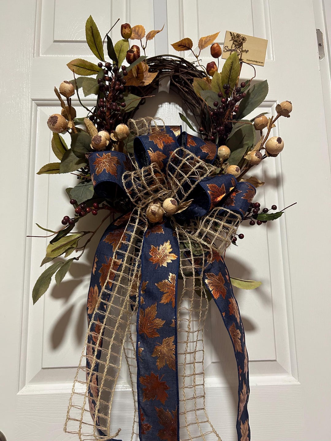 Fall Oval Grapevine Swag - Farmhouse Decor - Unique Gifts - Fall Decor ...