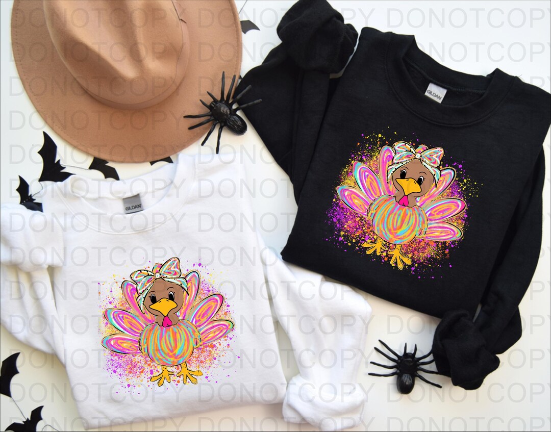 Watercolor Turkey DTF Transfer, Ready to Press Transfers, Heat Press ...