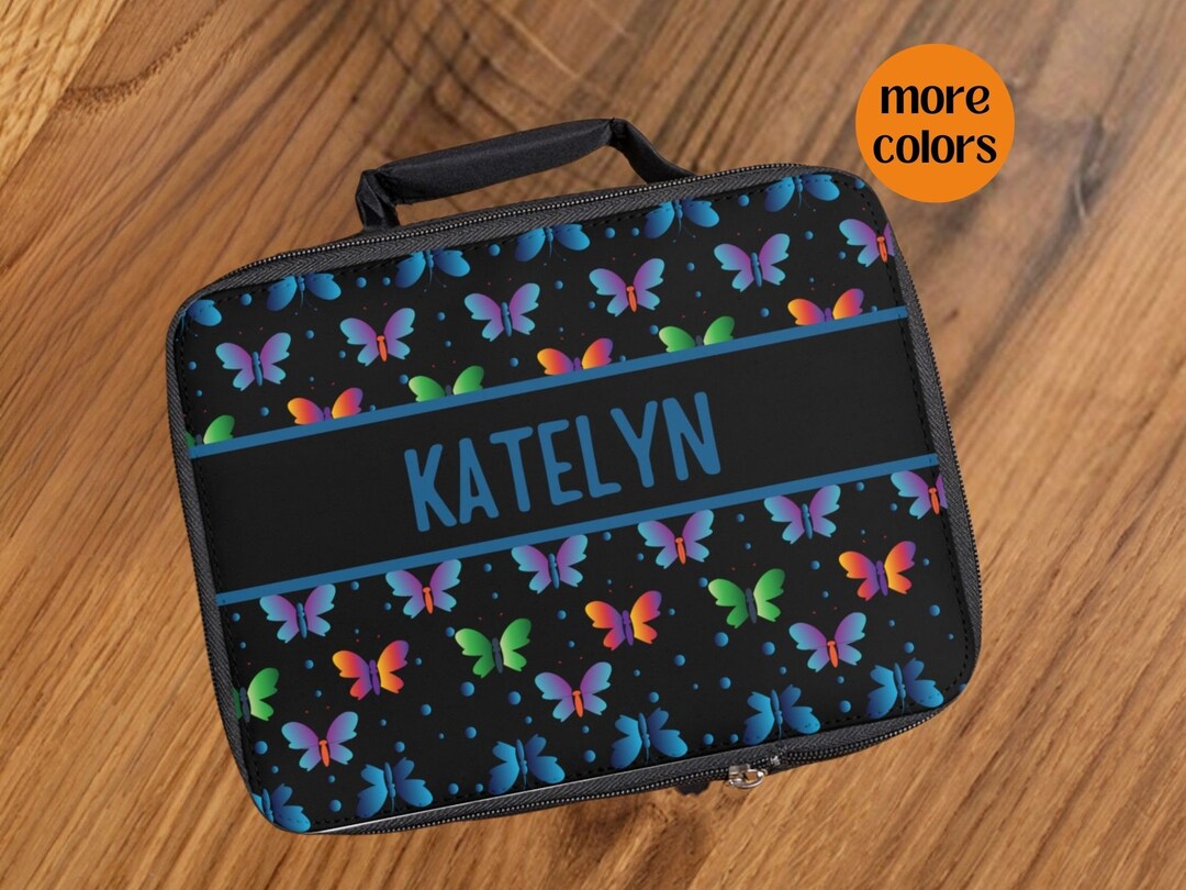 Butterfly Personalized Lunch Box, Back to School Gift, Girls ...