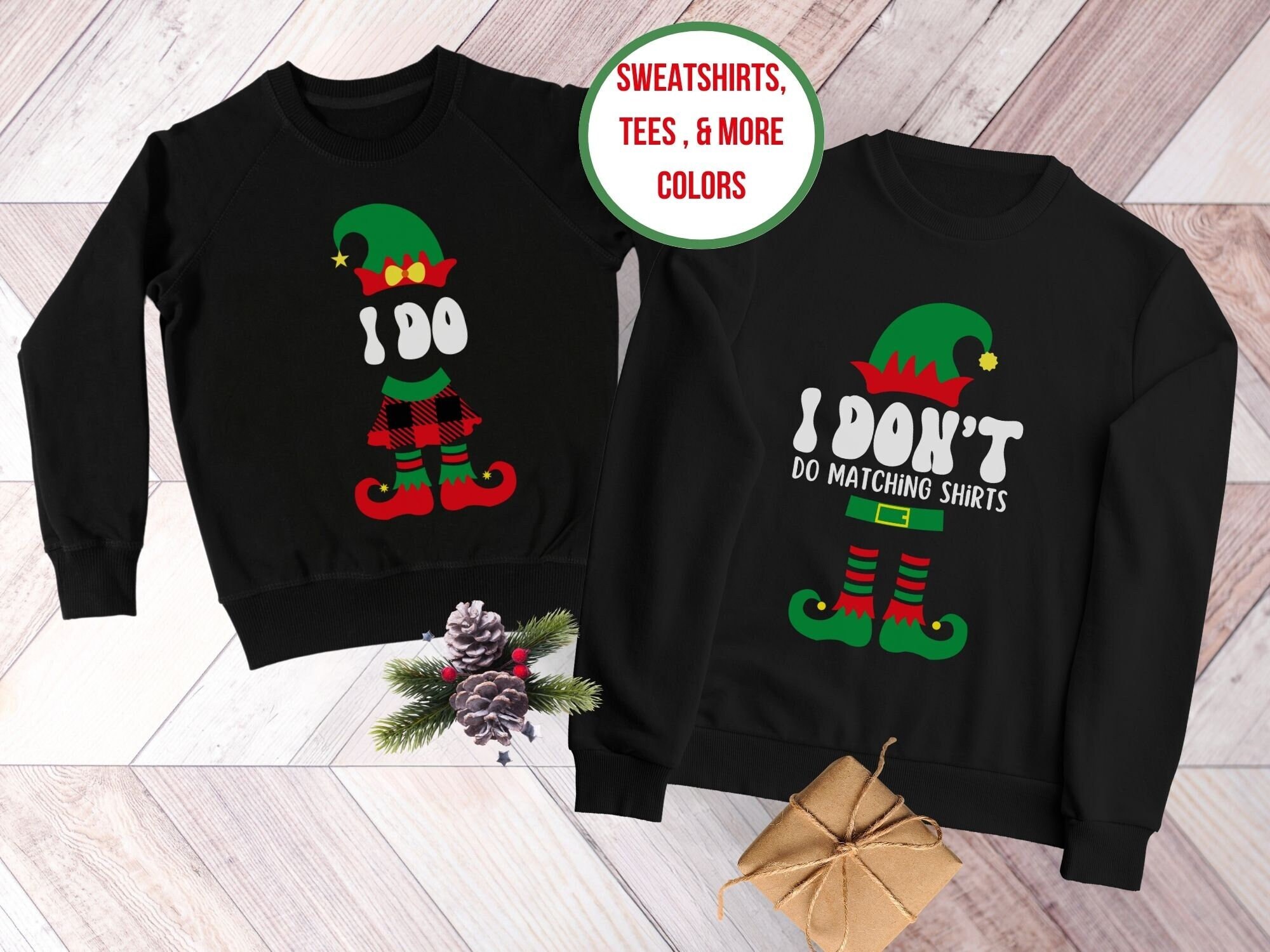 Christmas Couple Sweatshirts, Christmas Pajamas Shirts, Matching Ugly ...