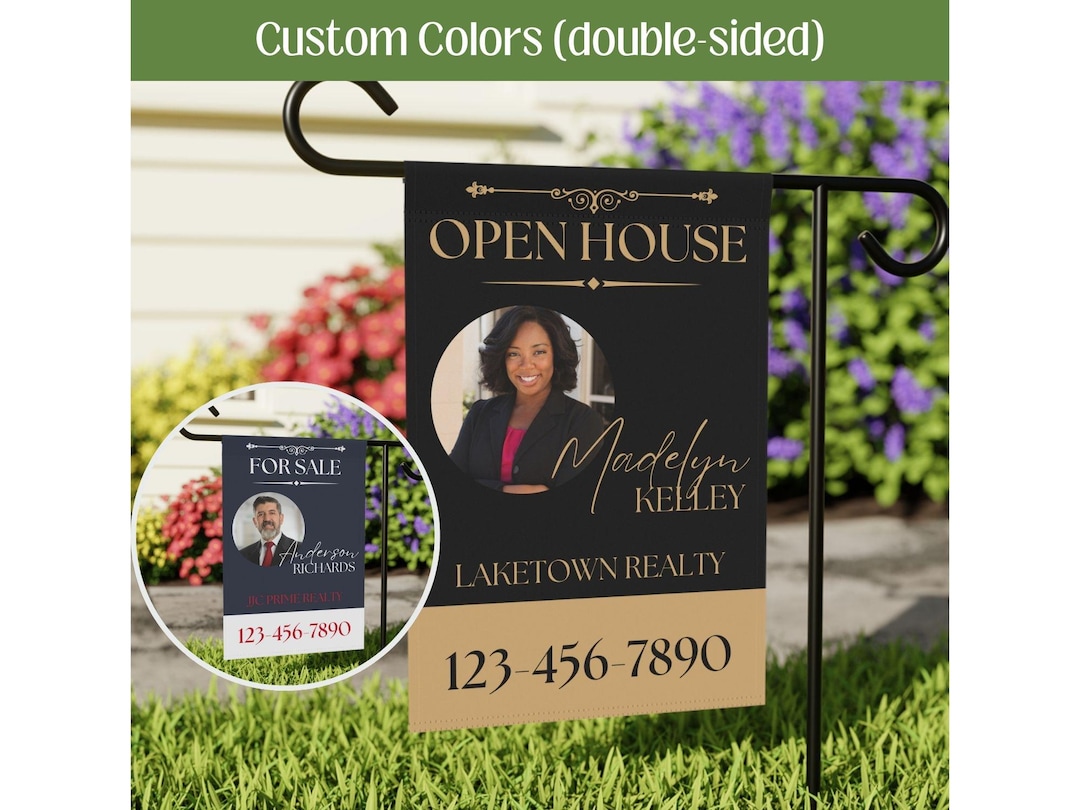Custom Open House Sign Personalized for Sale Sign Yard Flag for Open ...