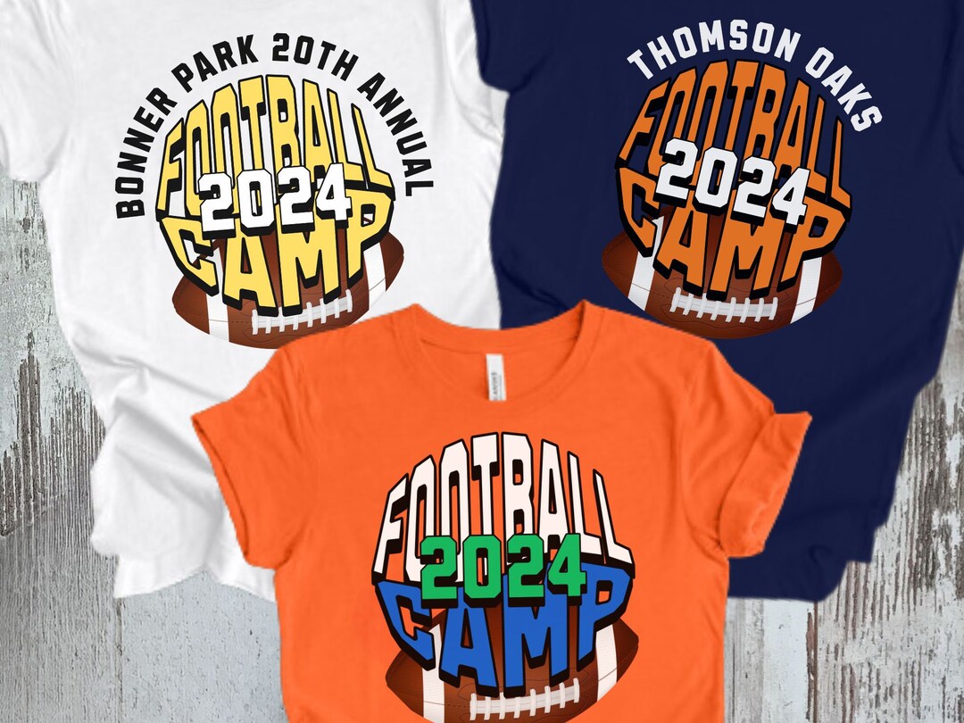 Team Shirts, Football Shirts, Custom Summer Gift Football Camp Group ...