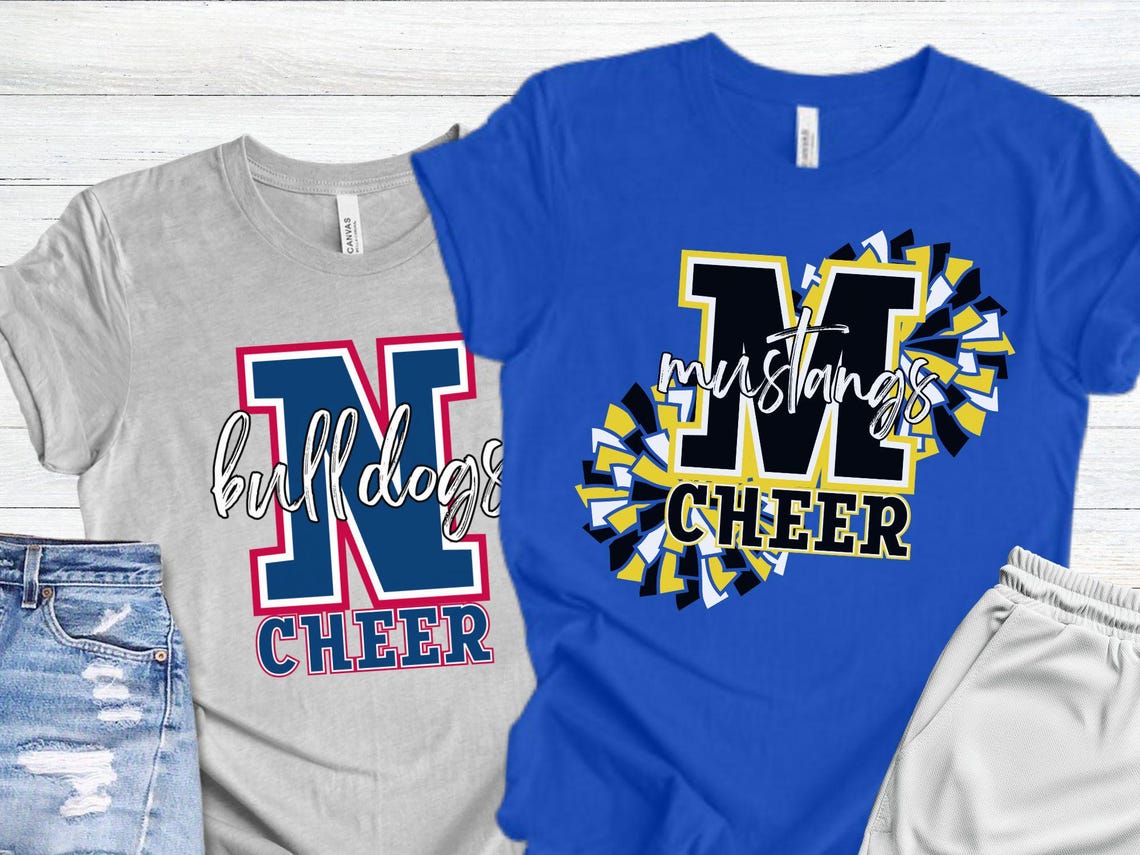 Custom Cheer Mascot Shirt for Cheer Camp Spirit Cheerleader Tee Group ...