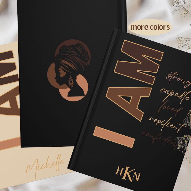 Black Woman Journal - Etsy