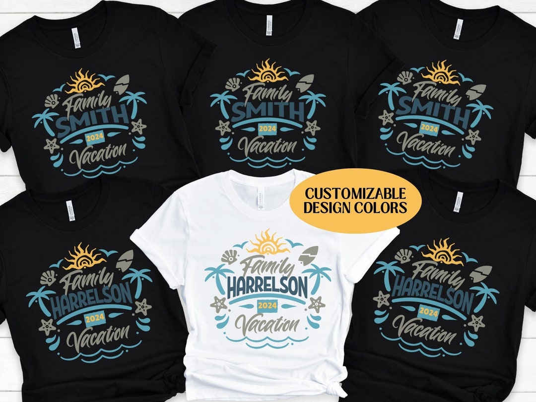 Custom Family Tshirts, Personalized Family Vacation Shirts, Family ...