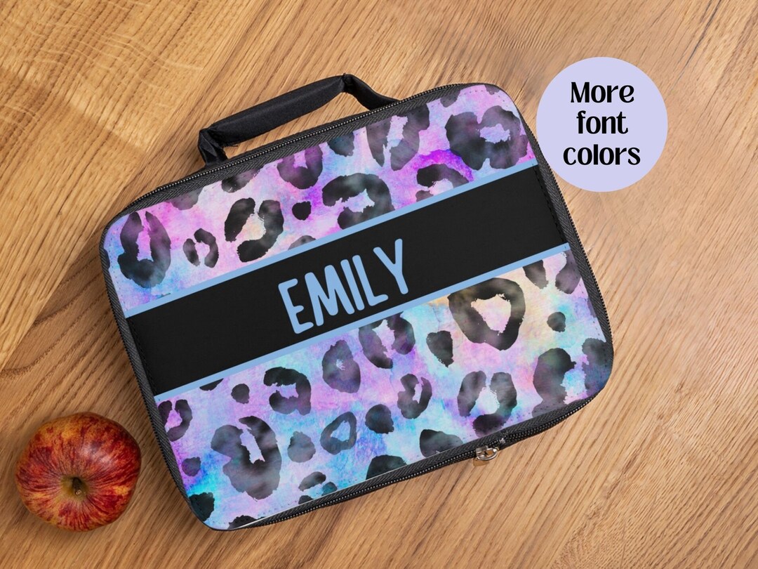 Cute Personalized Animal Print Lunch Bag Gifts, Monogrammed Women Lunch ...
