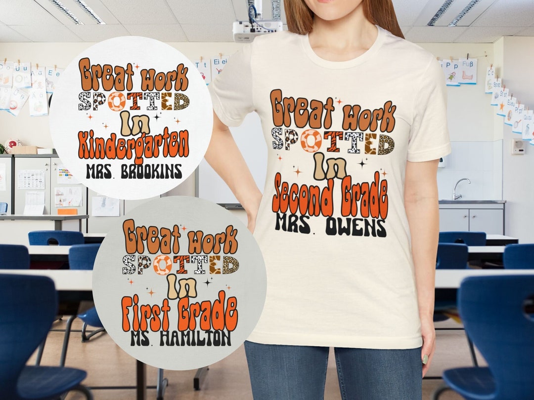 Animal Print Great Work Spotted Teacher Shirts, Safari Teacher Group ...
