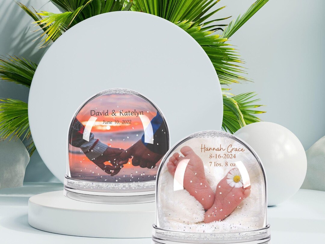 Custom Snow Globe, Personalized Image Snowglobe Christmas Gift, New ...
