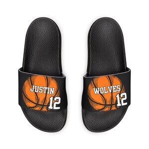Custom Sports Slides, Personalized Team Slide Sandals, Athlete Gifts ...