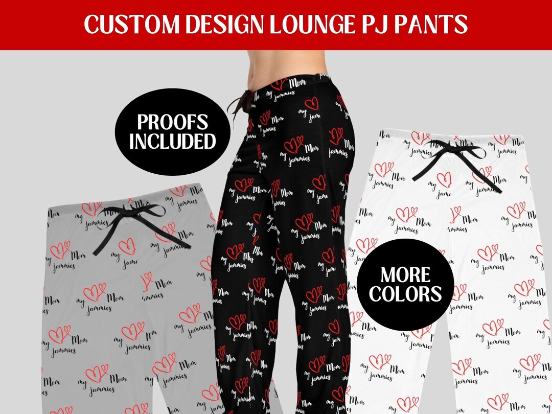 Custom Design Lounge Christmas Pajamas Personalized Mom Pjs Mom Gift ...