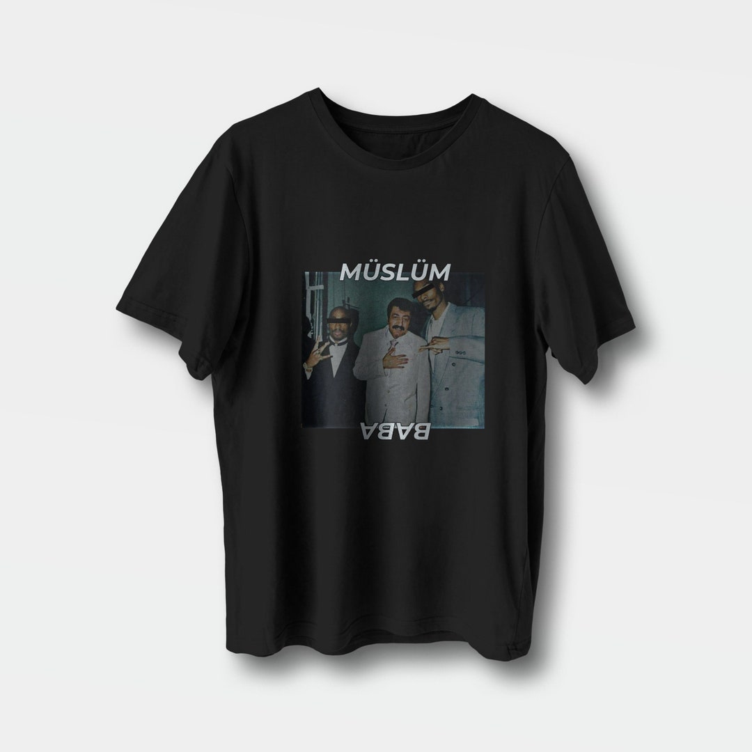Müslüm Baba and Tupac Shakur Oversize Tshirt, Muslum Gurses Tshirt ...