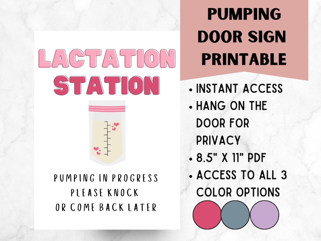 Pumping Door Sign, Working Mom, Privacy Door Sign, Pumping Printable ...