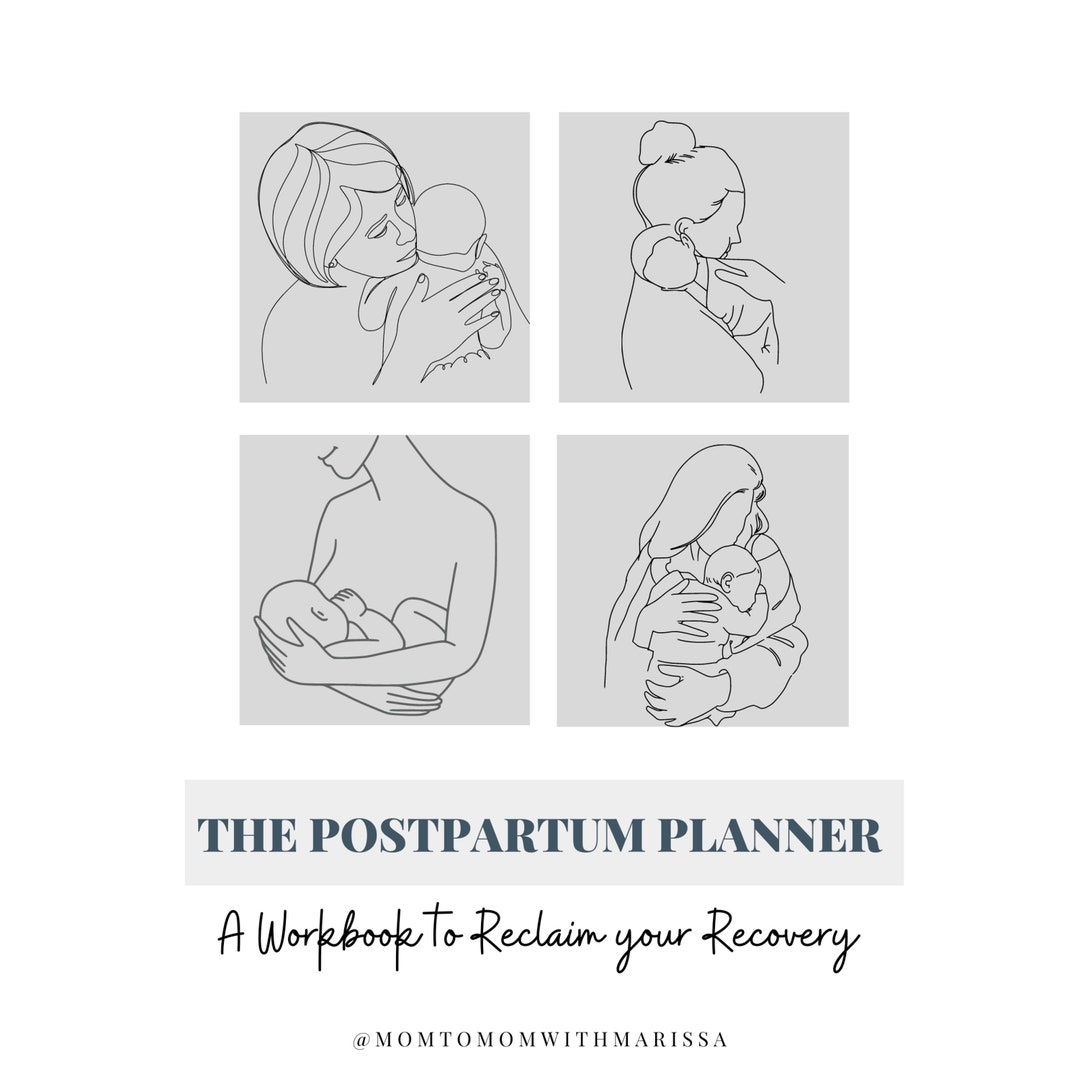 Postpartum Planner | Postpartum Printable Workbook, New Mom Planner ...