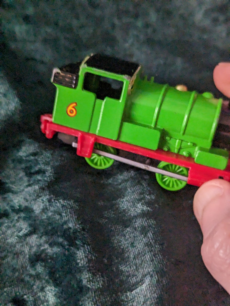 Vintage Ertl Thomas the Tank Engine Green Die Cast Percy Train #6 1987 ...