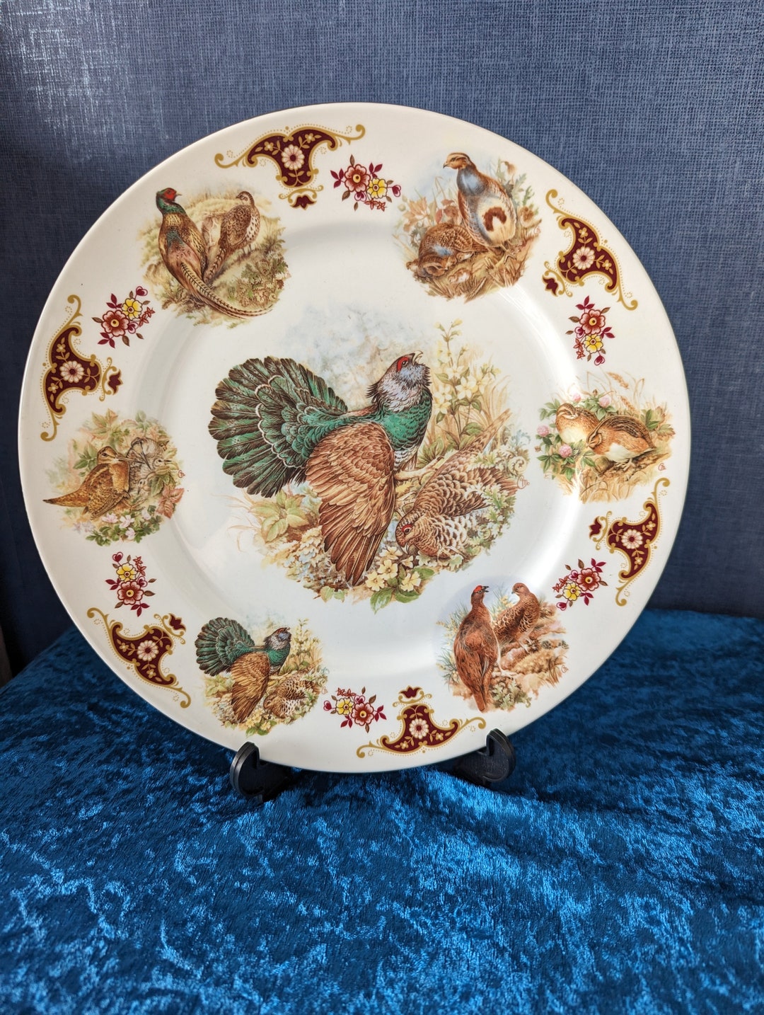 Vintage Dudson Fine China Birds Platter - Etsy