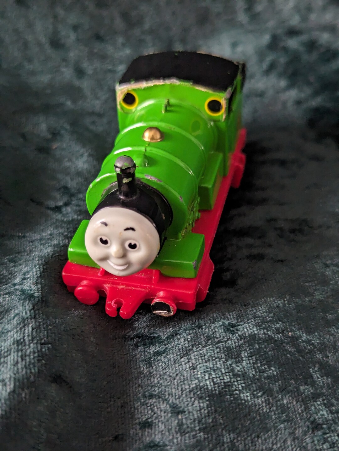 Vintage Ertl Thomas the Tank Engine Green Die Cast Percy Train #6 1987 ...
