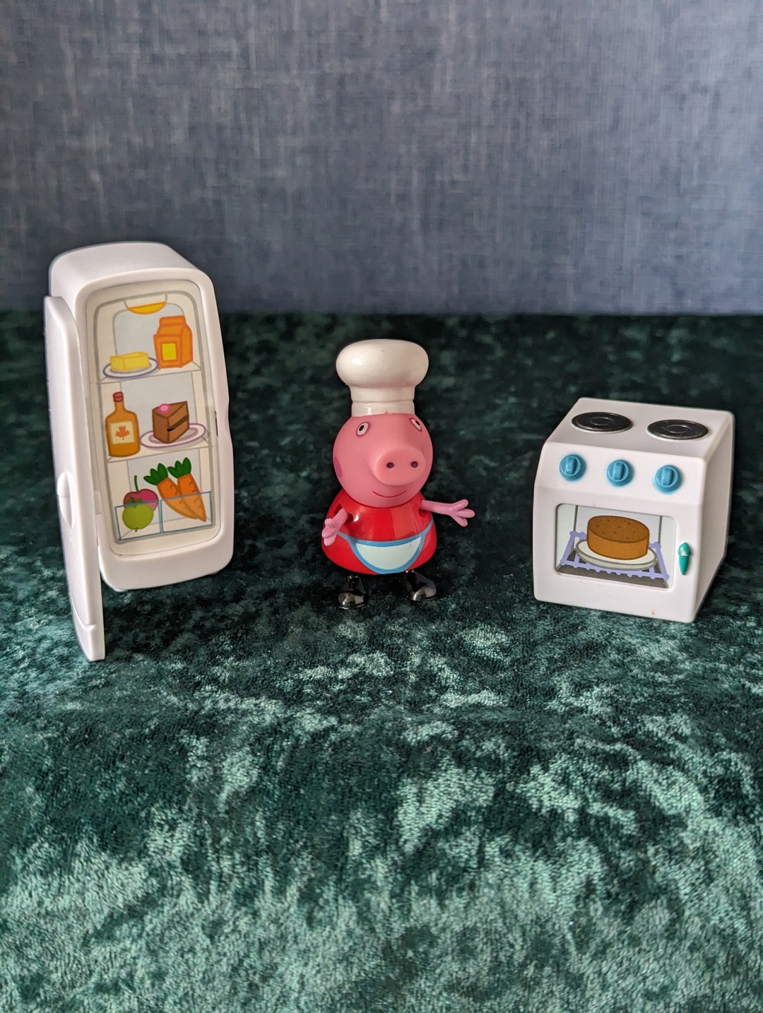 Peppa Pig Figure, Cooker & Fridge Play Set - Etsy