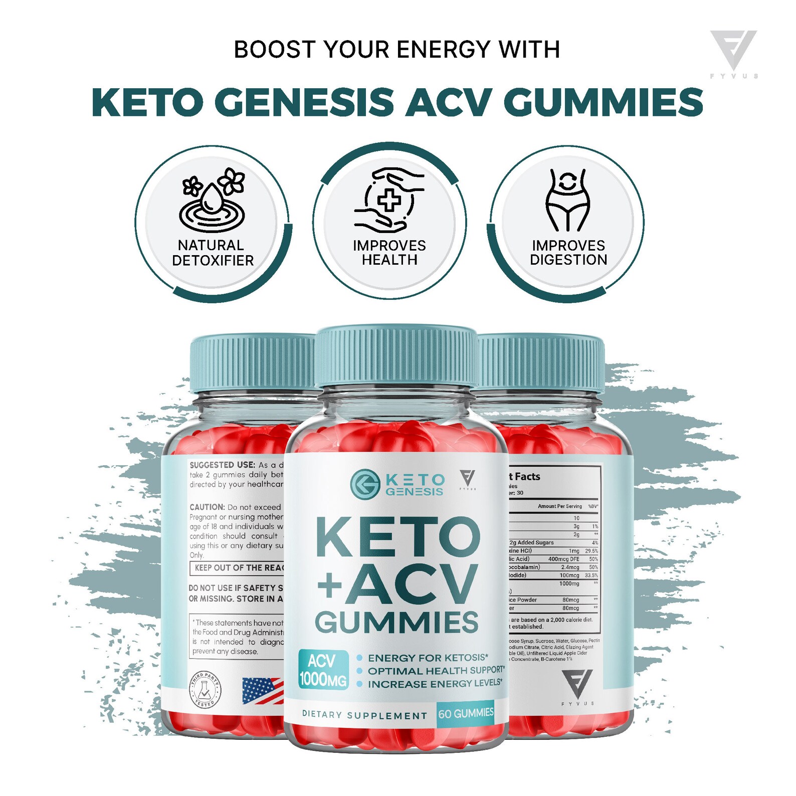 Keto Genesis Keto ACV Gummies, Keto + ACV Gummies Apple Cider Vinegar ...